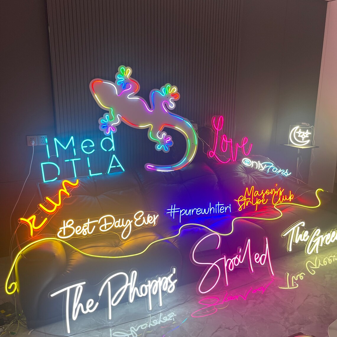 Custom neon sign - Create your own neon sign - Free shipping & Dimmer ...