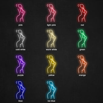 Female pose LED Neon Sign – Rainbow Neon Sign