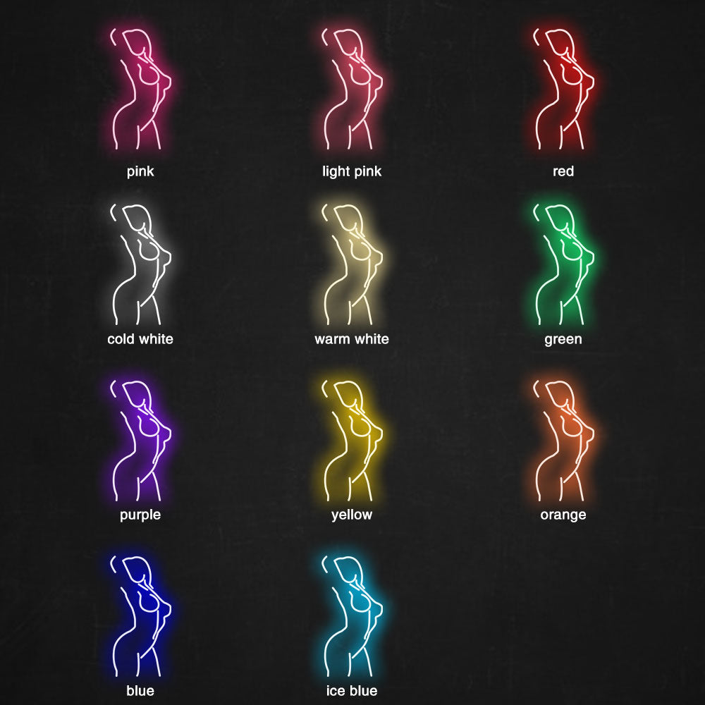 Female pose LED Neon Sign – Rainbow Neon Sign